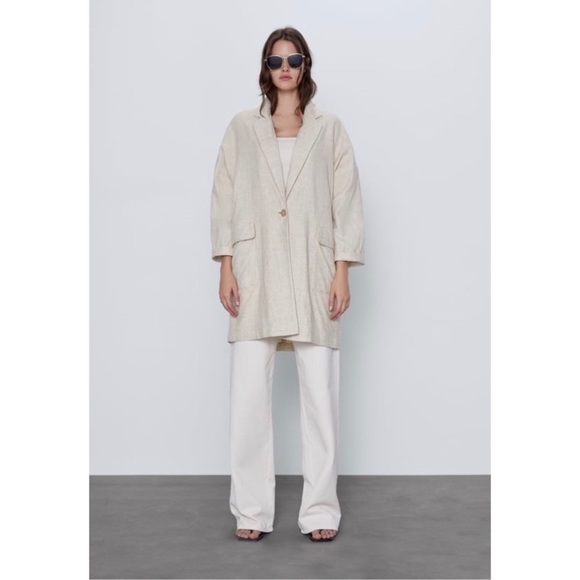Zara | Jackets & Coats | Zara Rustic Coat S Sand Color | Poshmark